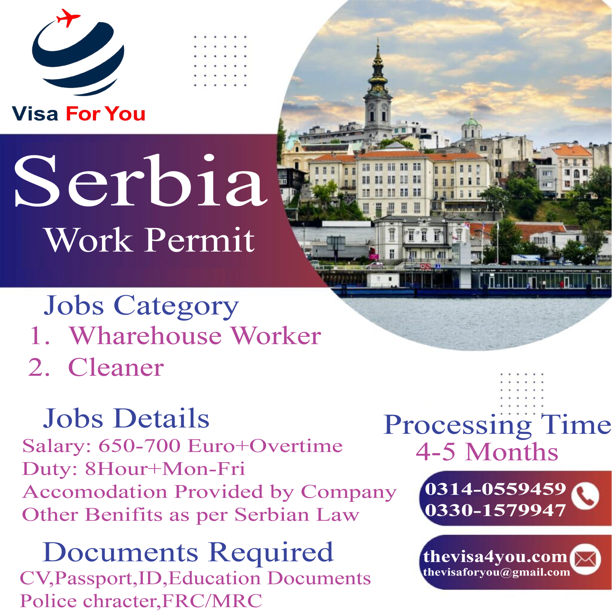 Serbia Work Permit - Work Visa - Visa For You
